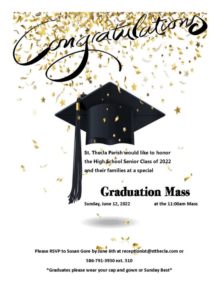 High School Graduation Mass – St. Thecla School