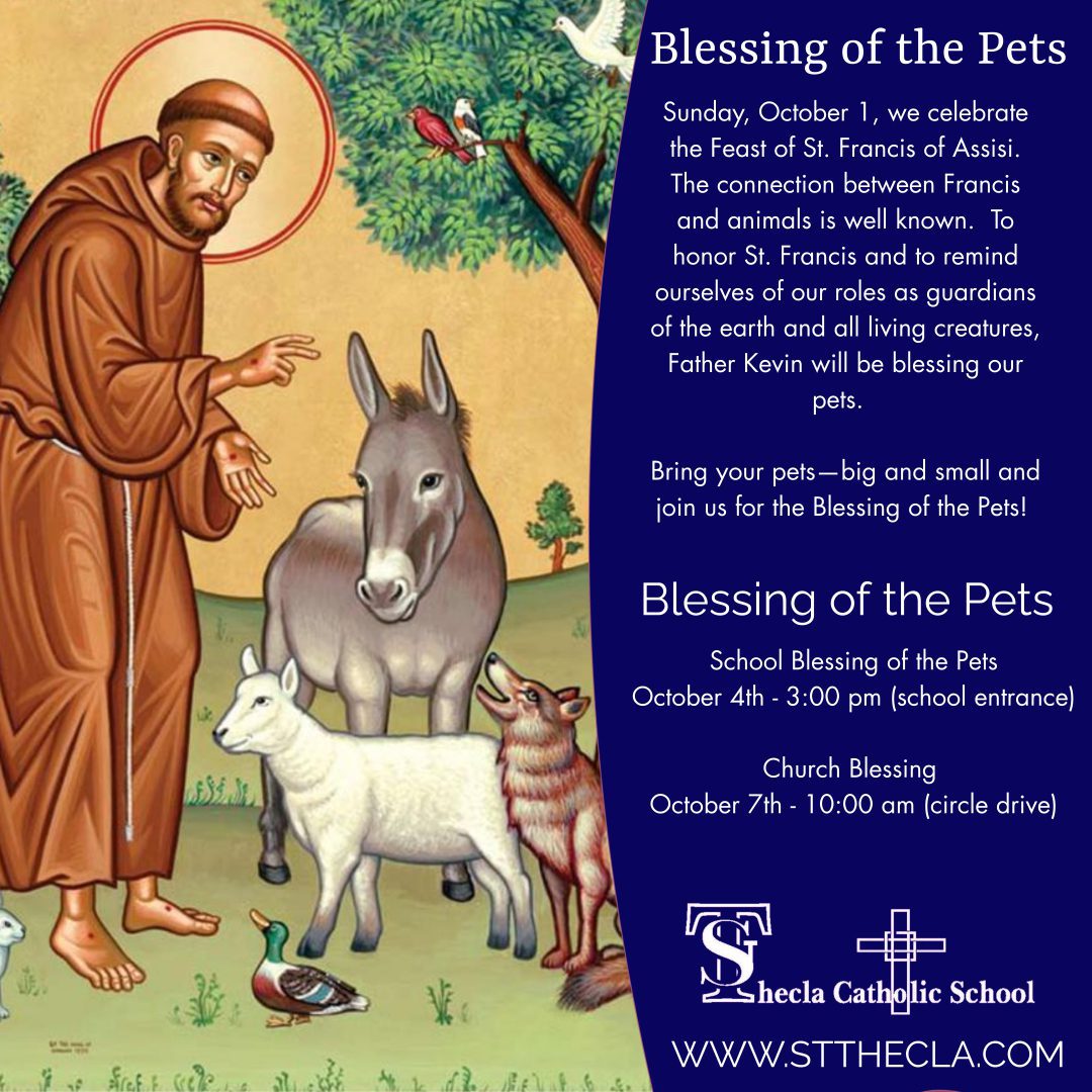 Blessing of the Pets – St. Thecla School