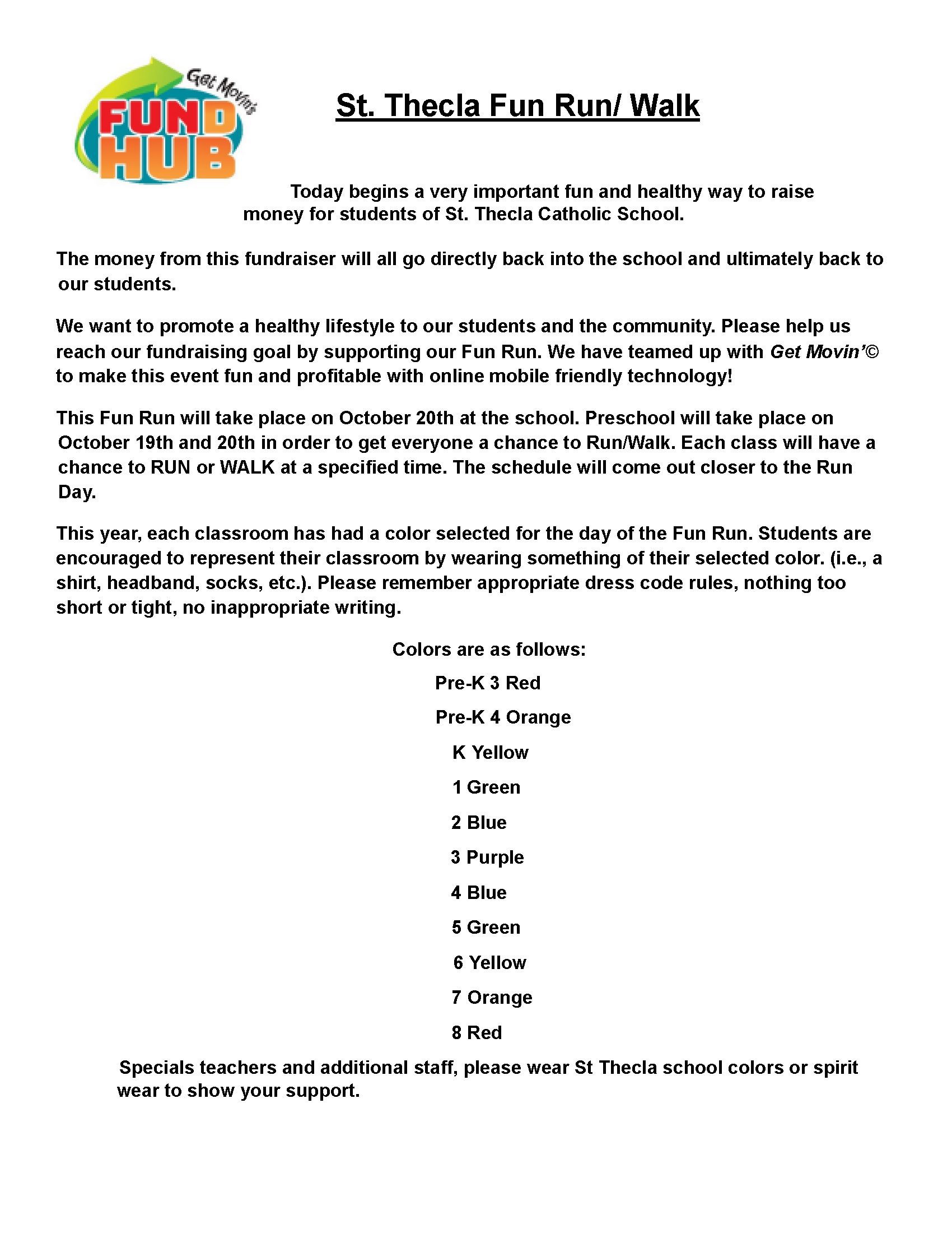 FUN RUN 2023 – St. Thecla School