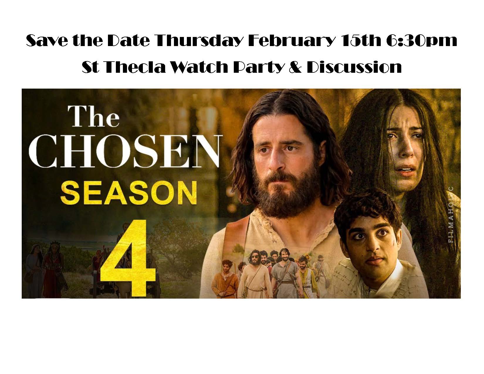 Chosen Watch Party – St. Thecla School