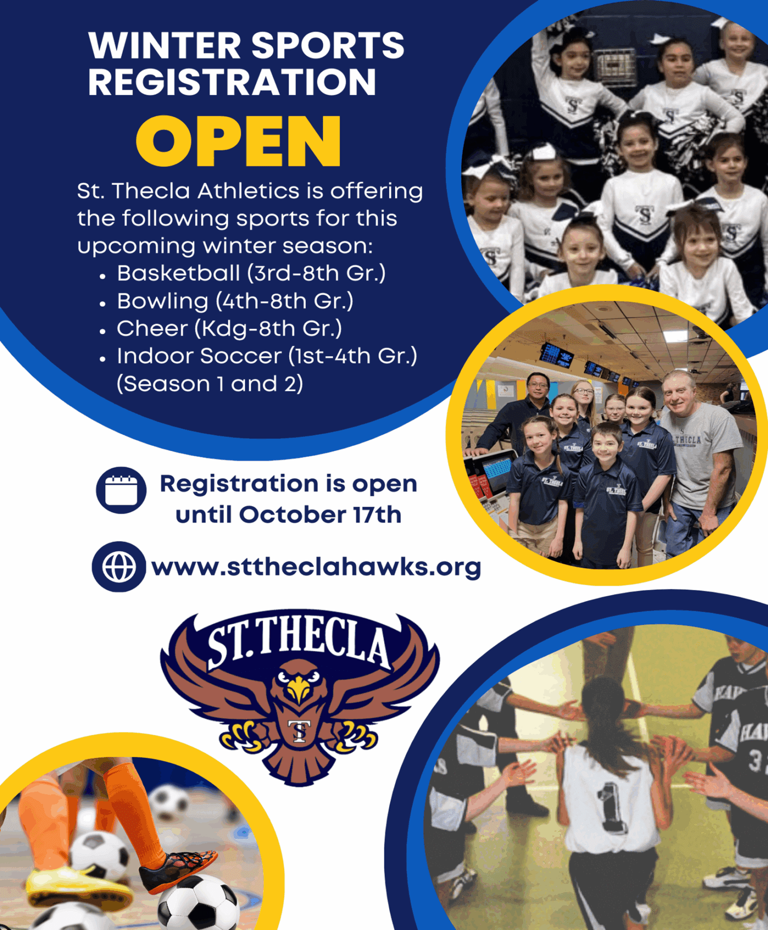 Winter Sports Registration – St. Thecla School